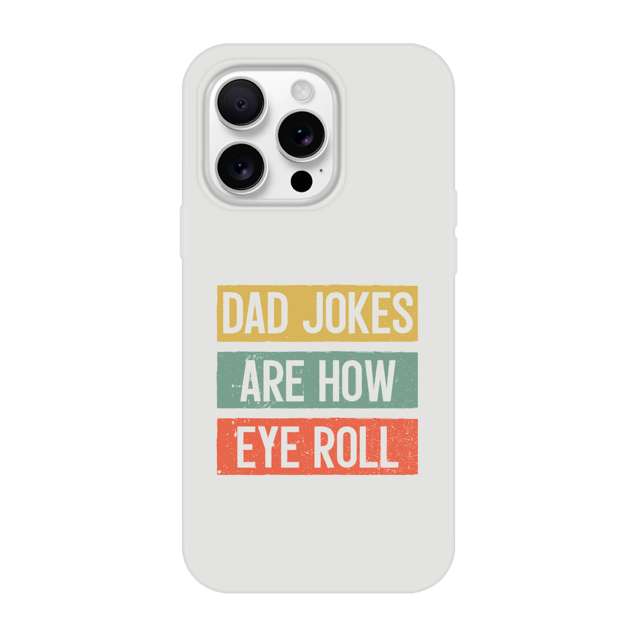 Dad Joke On Eye Roll Funny Father Art In Distressed Colored Flexi case ...