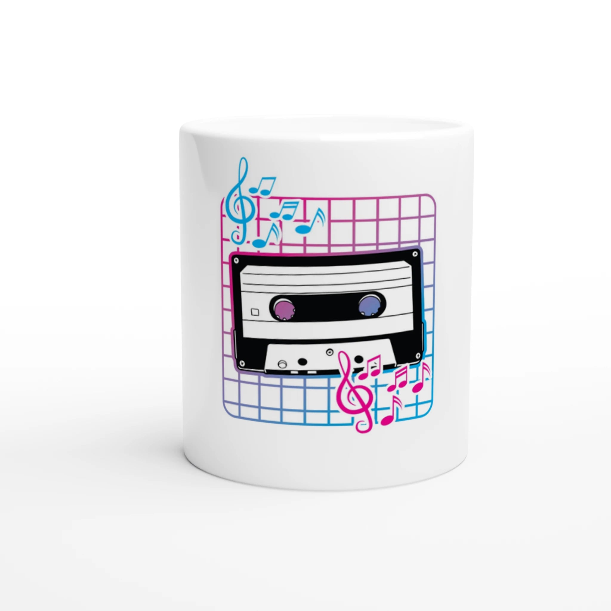 Mix It Up Text With Aesthetic Art Of Tape For Music Lover White 11oz C ...