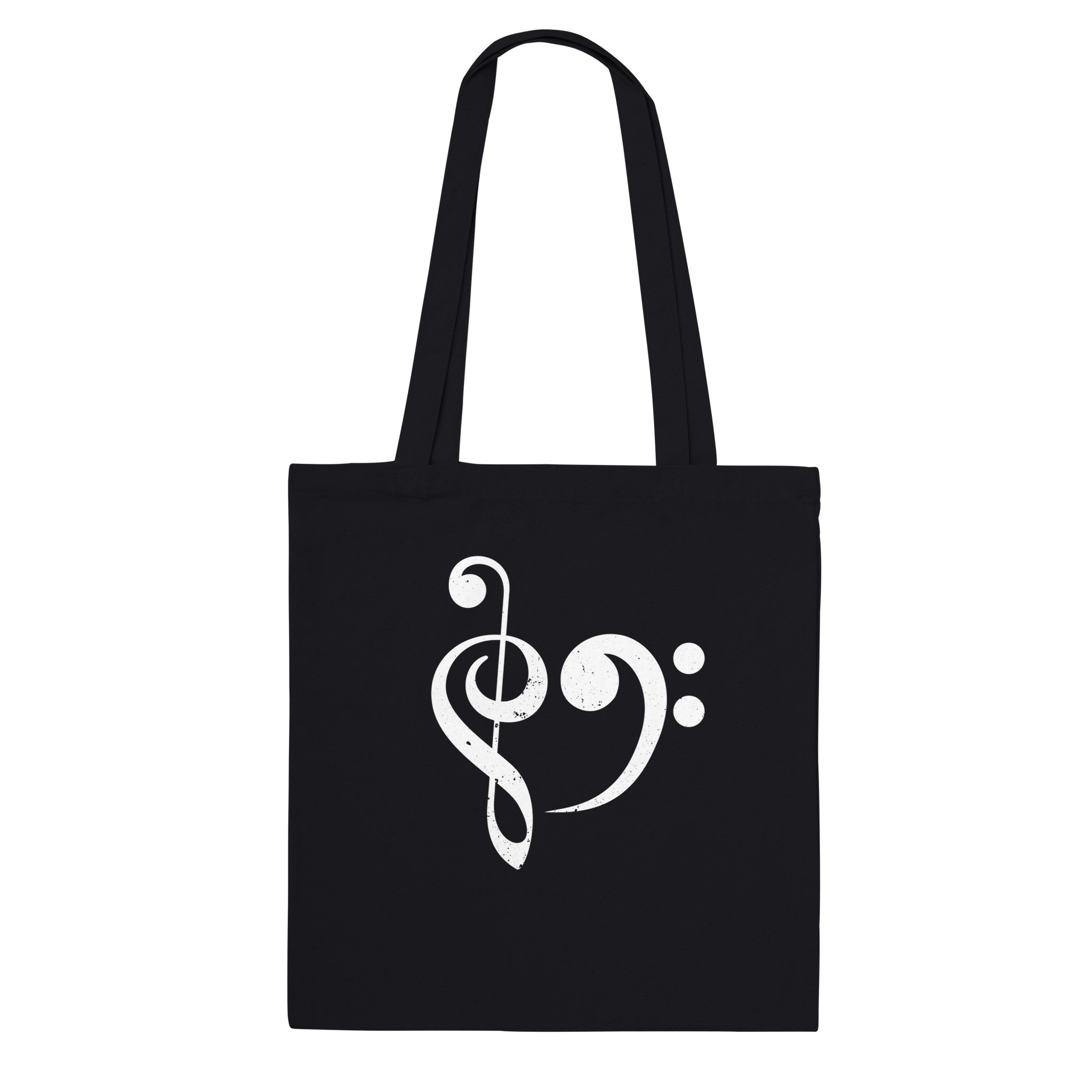Trebla and Bass Clef Making Heart Cool Art For Music Lover Classic Tot ...